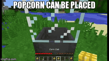 [1.8] One Command - Grow-able Corn and Edible Popcorn V4 Minecraft Map